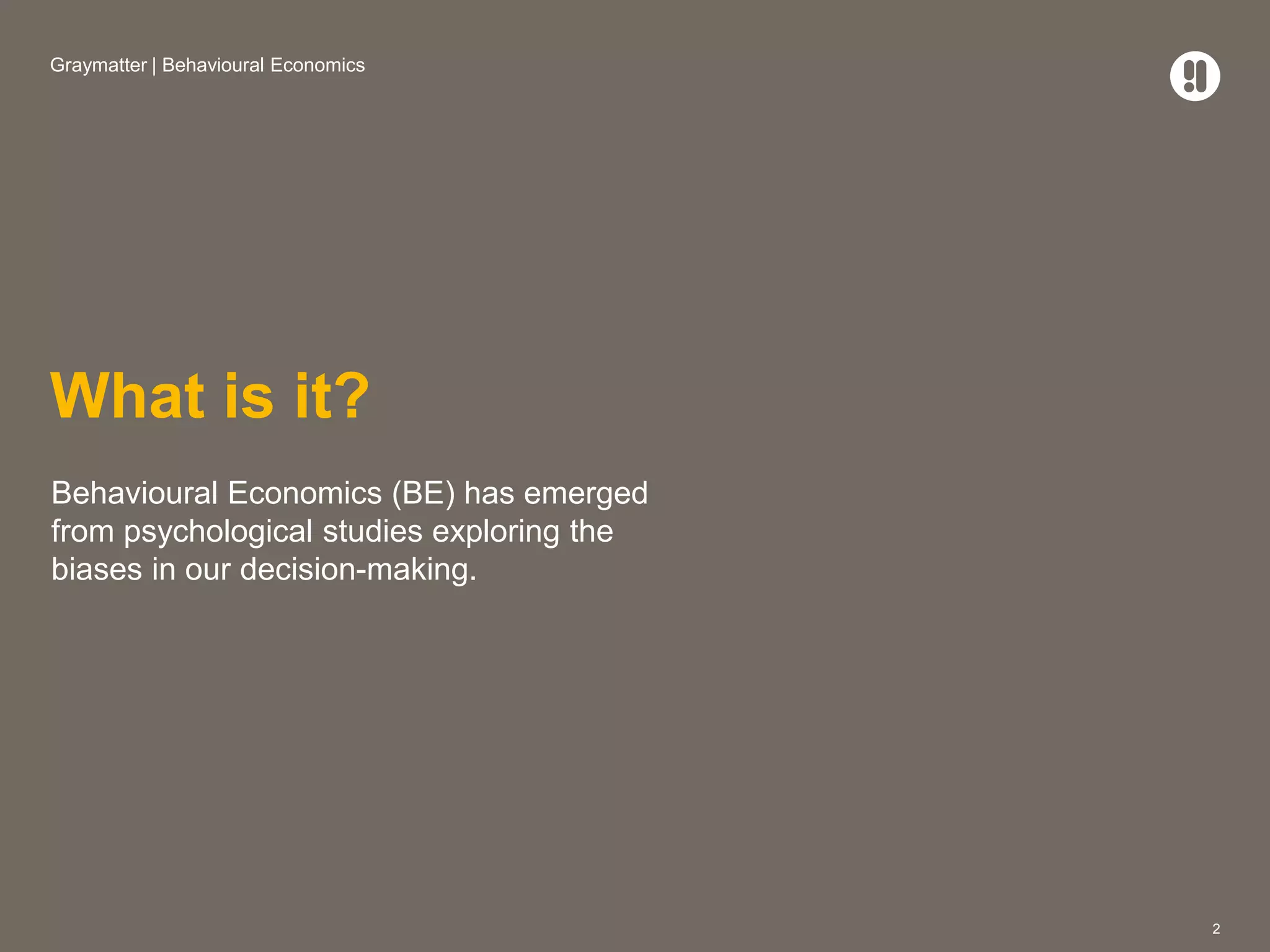 Introduction to Behavioural Economics | PDF