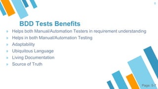 Introduction to Behaviour Driven Development (BDD) and Cucumber with ...
