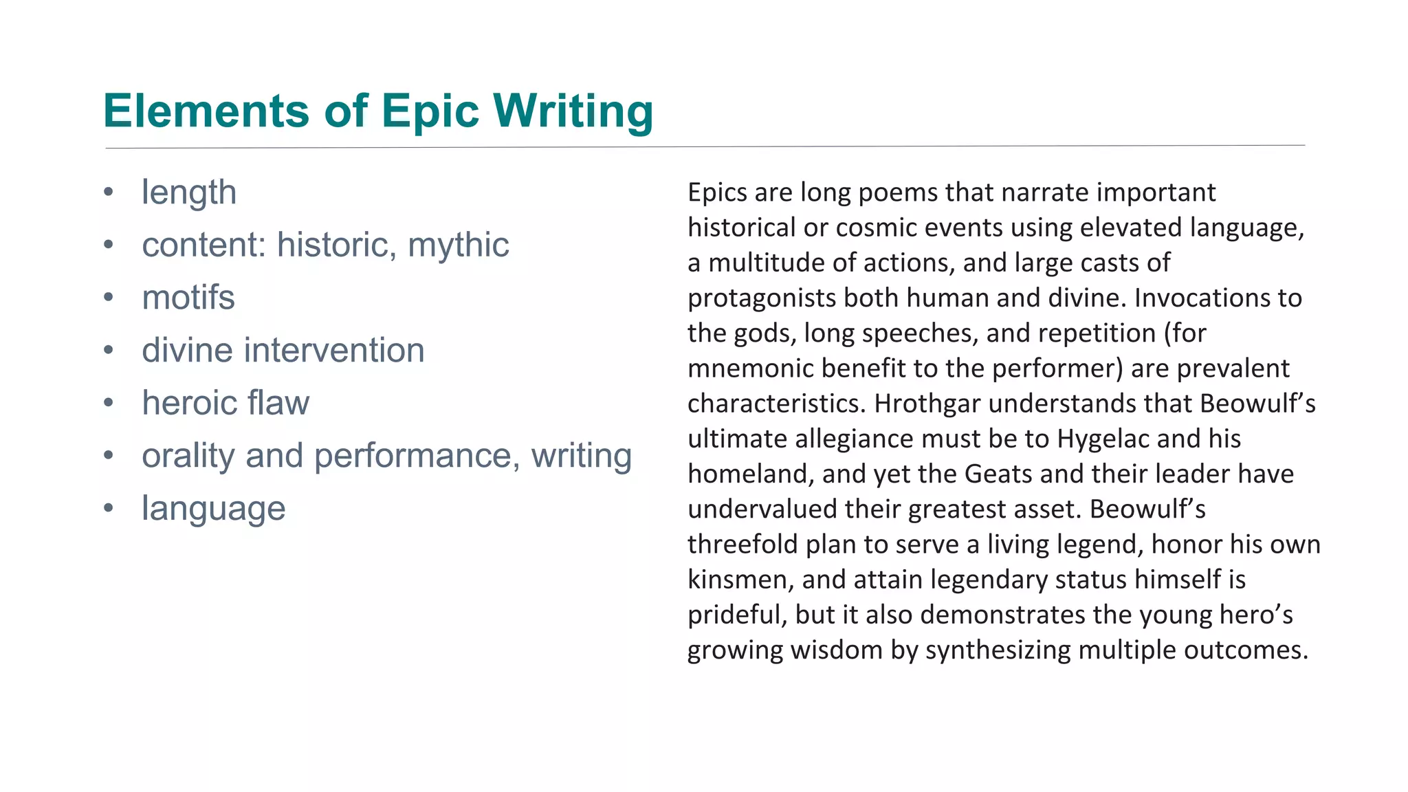 Introduction to Beowulf | PPTX