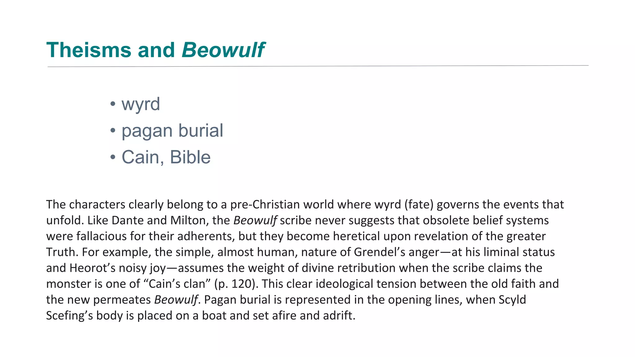 Introduction to Beowulf | PPTX