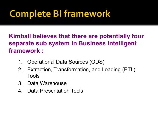 Introduction to business intelligence | PPTX | Databases | Computer Software and Applications