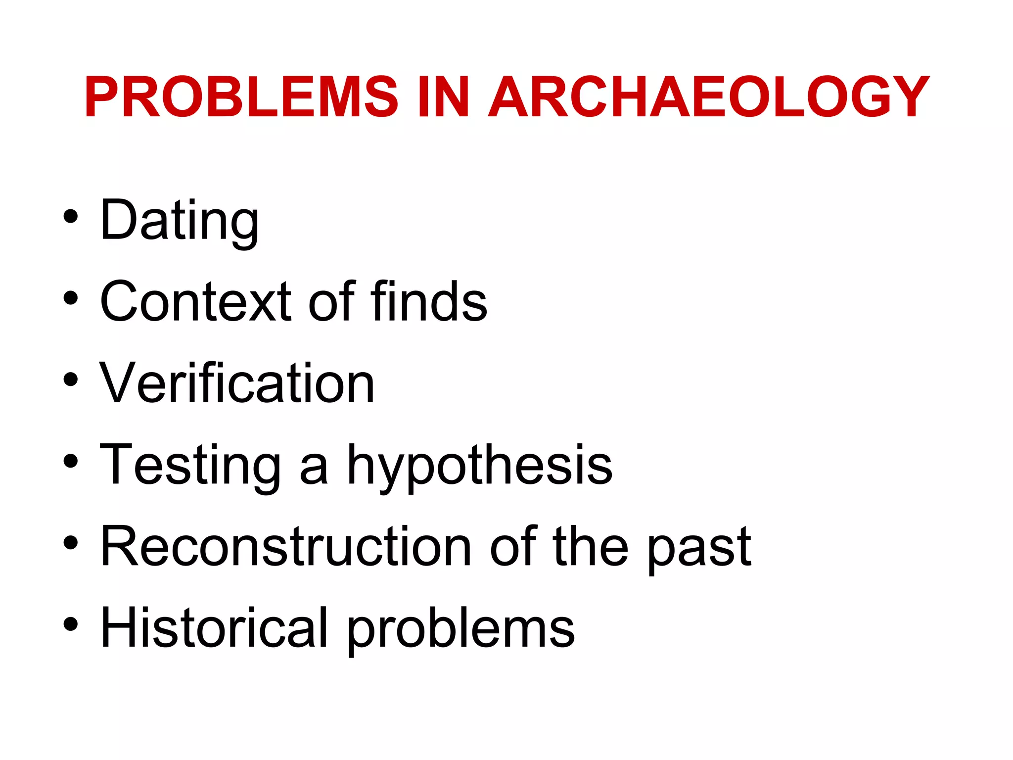 Introduction to Biblical Archaeology | PPT
