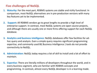 Introduction to Bigdata and NoSQL | PPTX | Databases | Computer ...