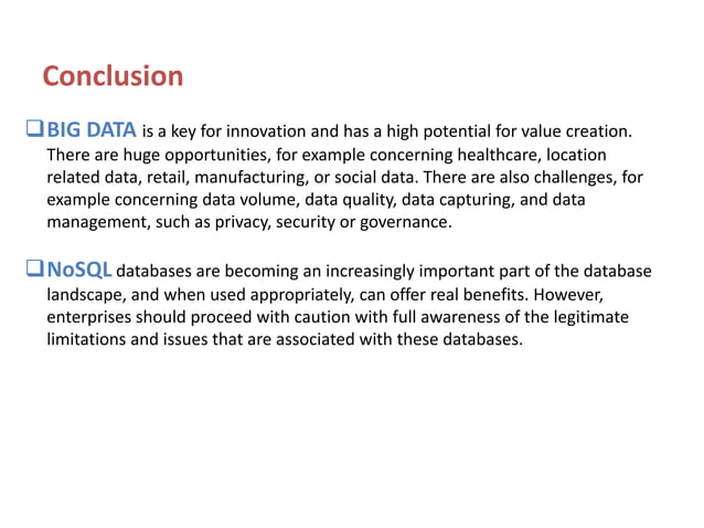 Introduction to Bigdata and NoSQL | PPT