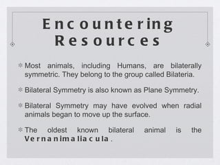 Introductionto bilateria 2012 | PPT