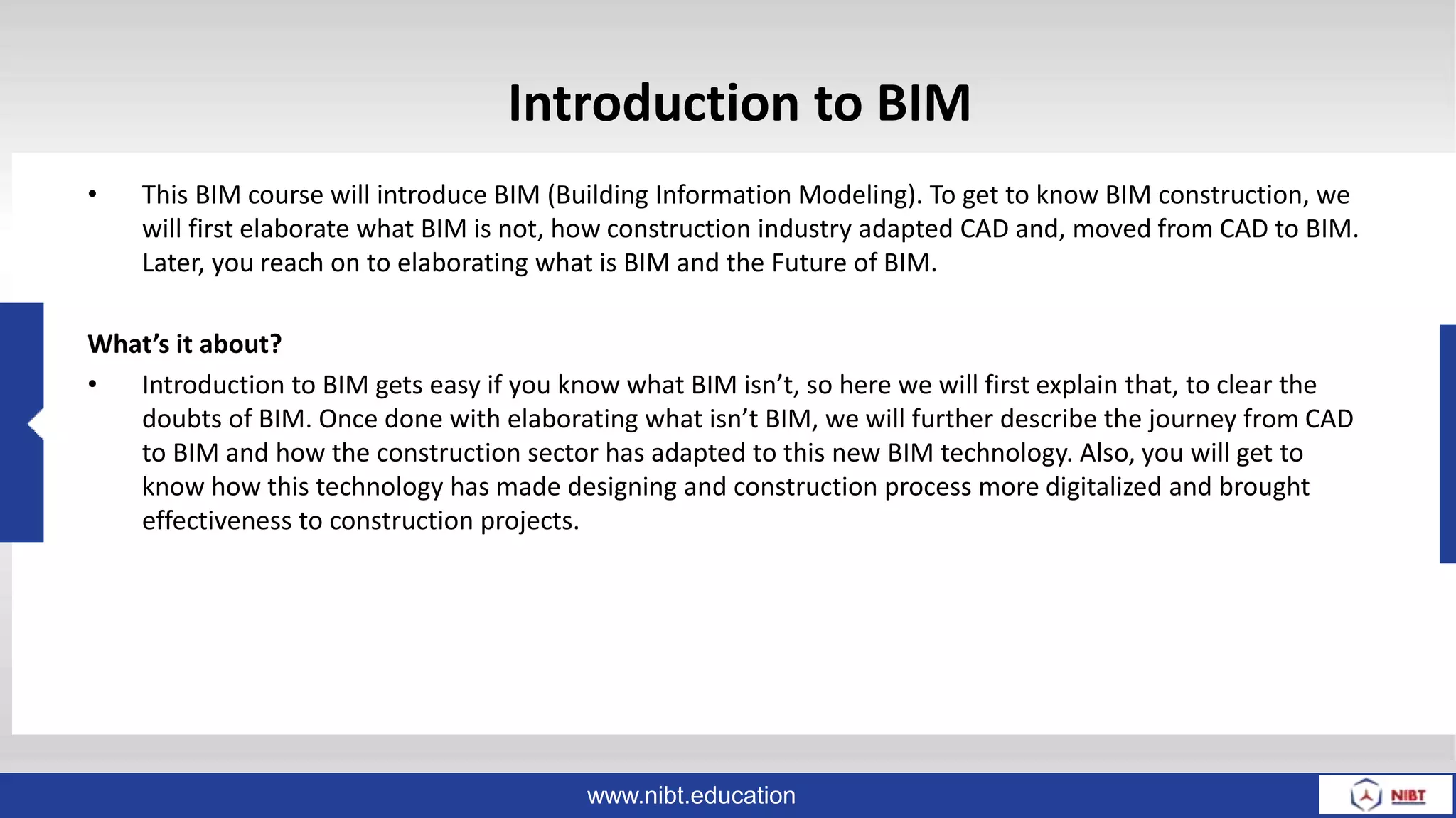 Introduction to bim | PPTX