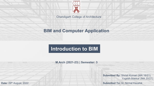 Introduction to BIM | PDF | Computer Software and Applications | Computing