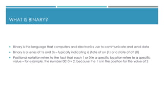 Introduction to binary | PPTX