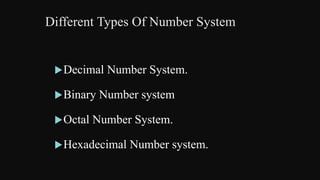 Introduction to binary number system | PPTX