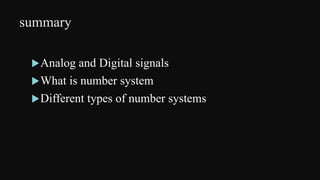 Introduction to binary number system | PPTX