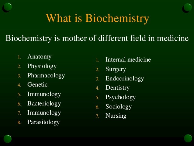 Introduction to biochemistry