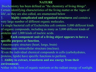 Introduction to biochemistry | PPT