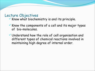 Introduction to biochemistry | PPT
