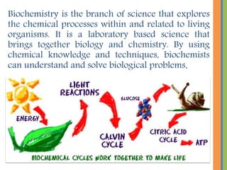 Introduction to biochemistry | PPTX