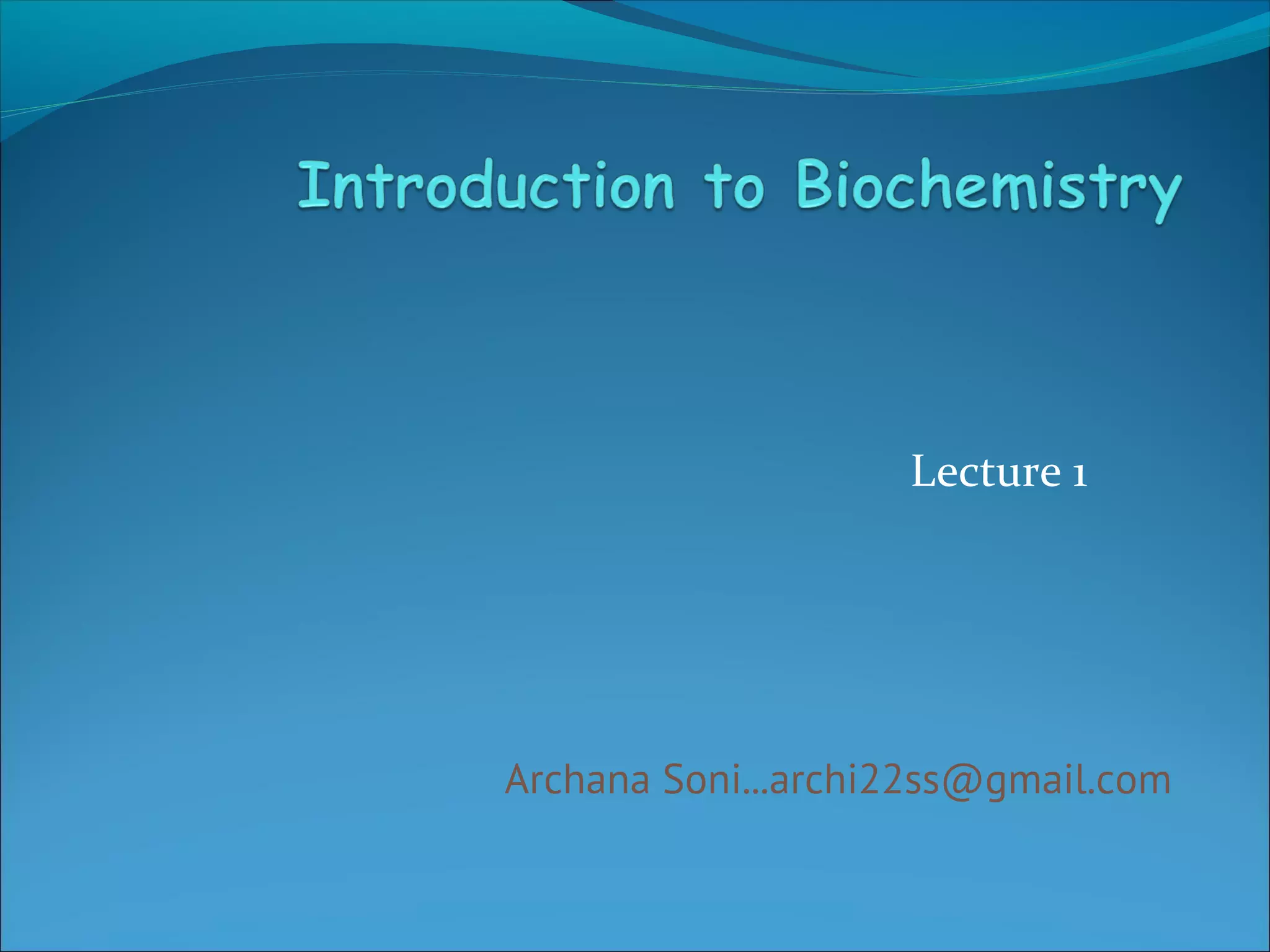 Introduction to biochemistry | PDF | Chemistry | Science