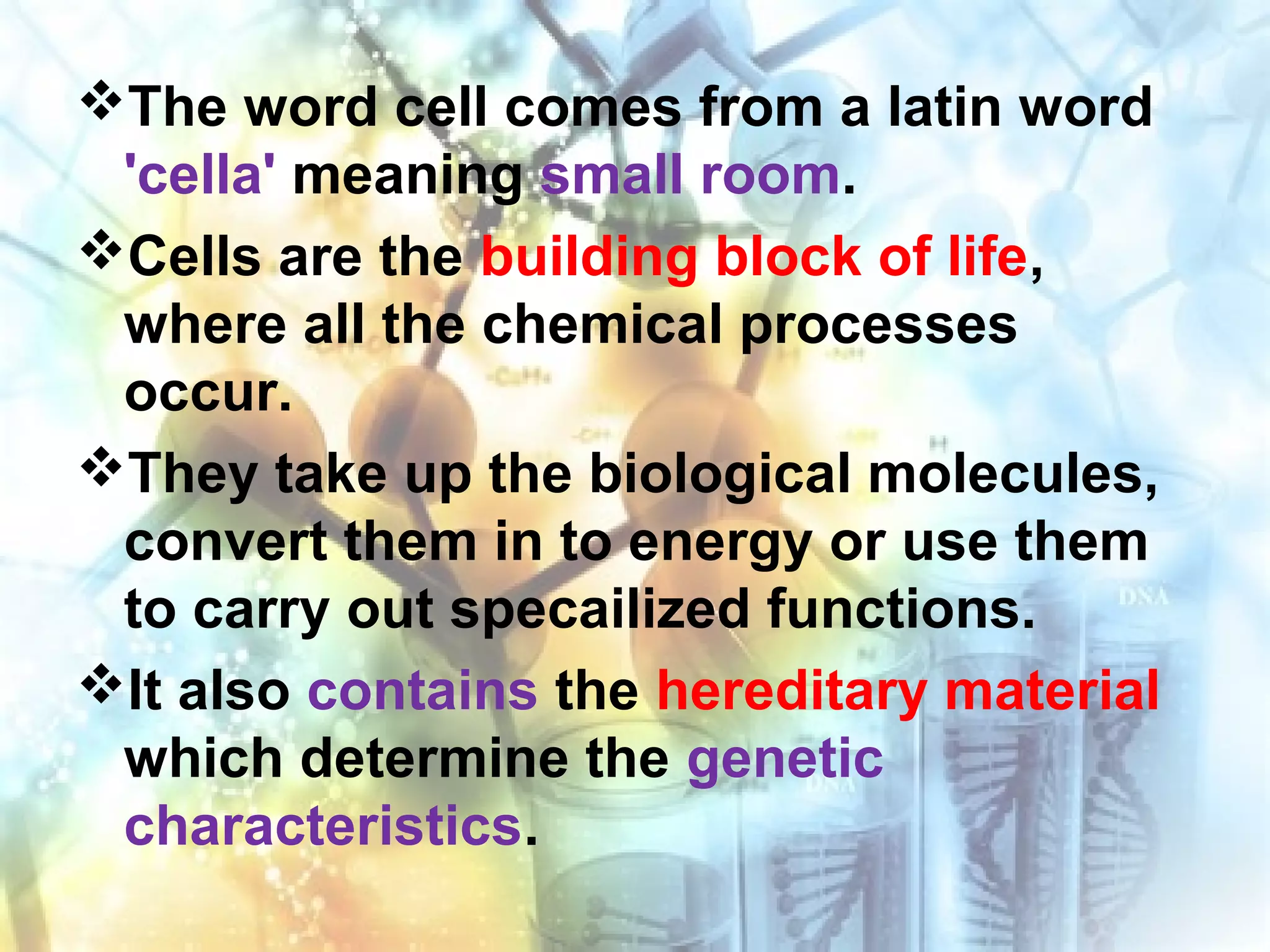Introduction to biochemistry | PPT