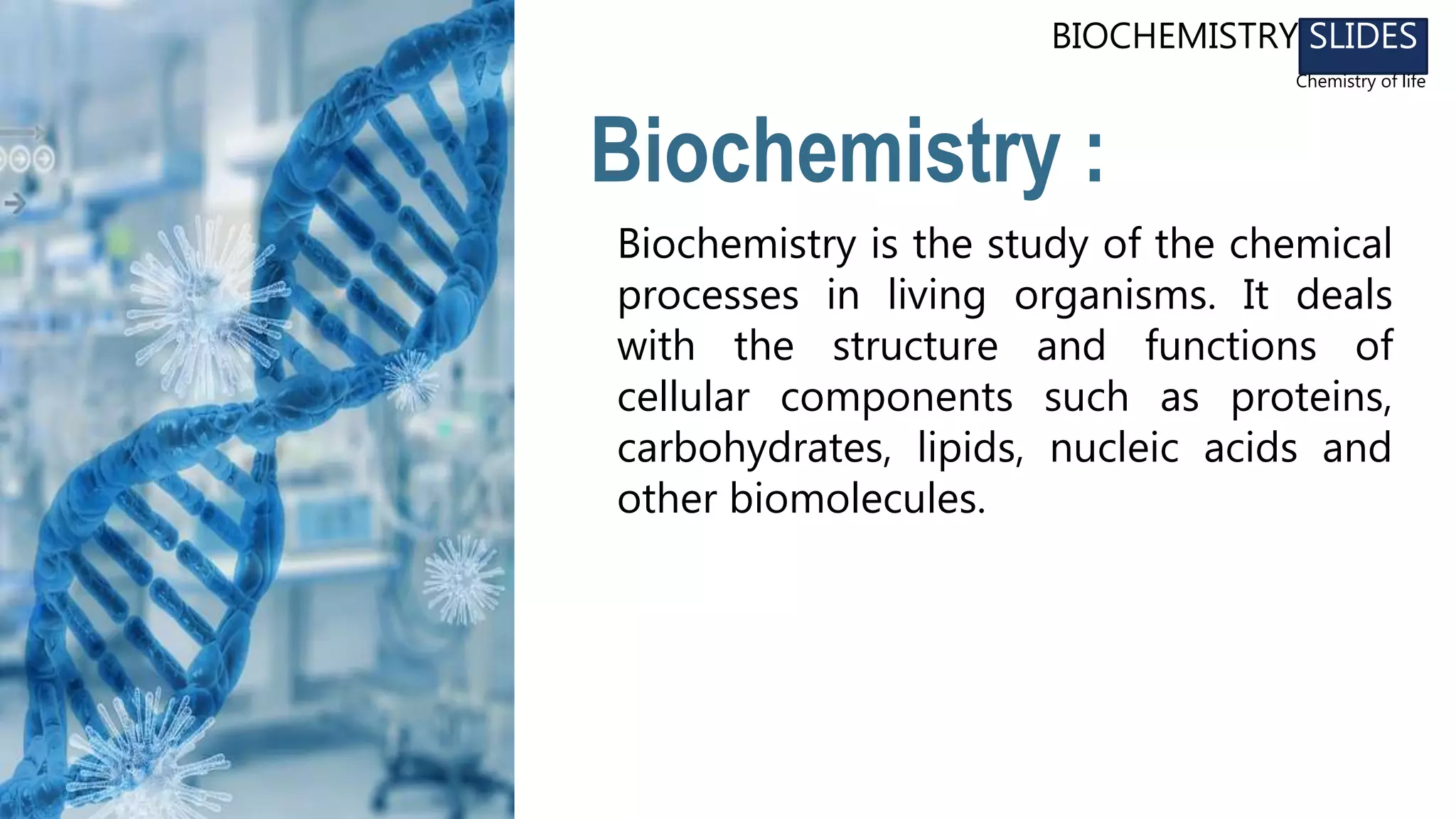 Introduction to biochemistry // Biochemistry | PPT
