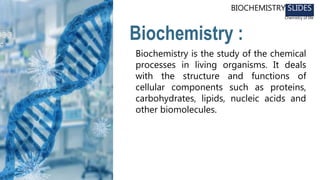 Introduction to biochemistry // Biochemistry | PPT