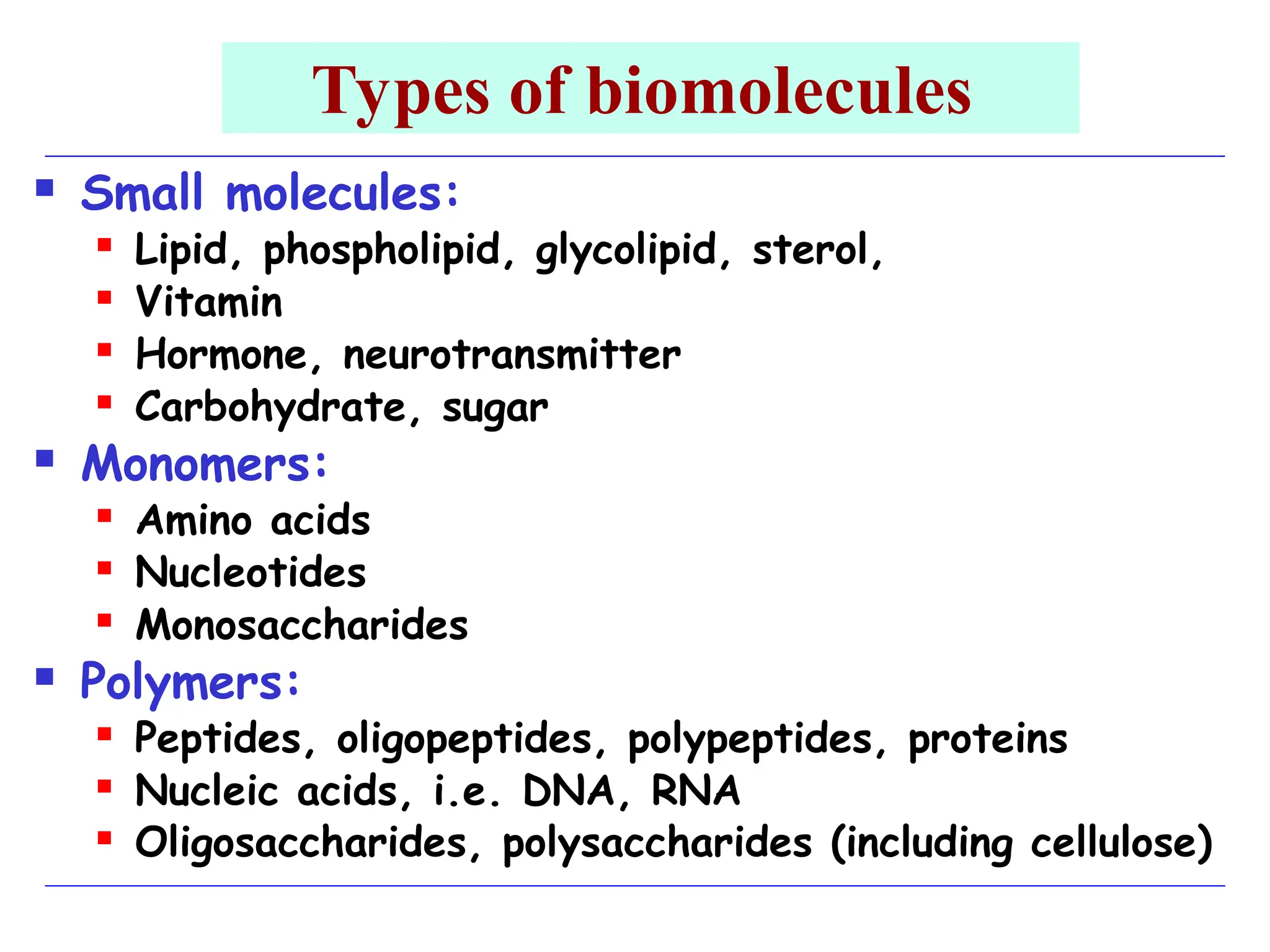 Introduction to Biochemistry lecture notes | PPT