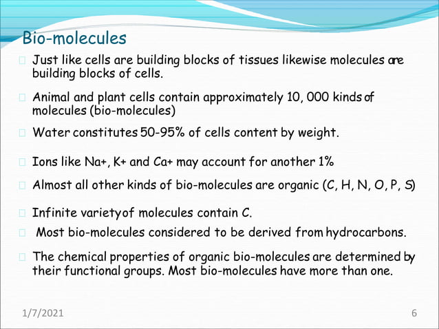Introduction to biochemistry. | PPT