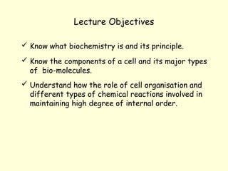 Introduction to biochemistry usp | PPT