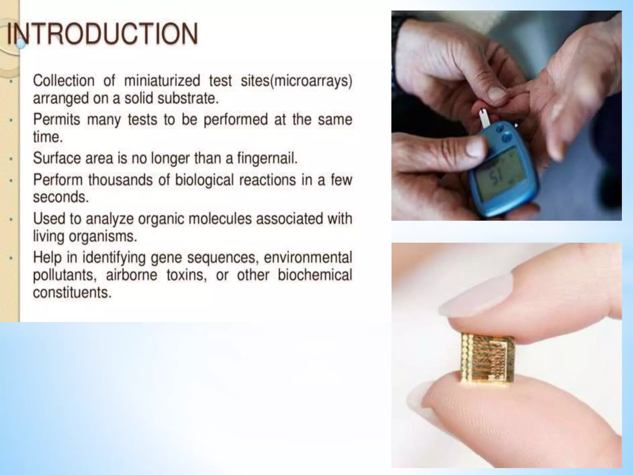 Introduction to biochips | PPTX