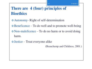 Introduction to bioethics | PPTX