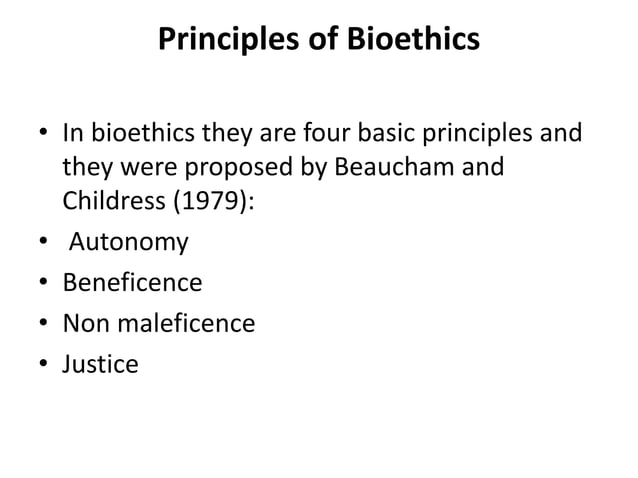 Introduction to bioethics