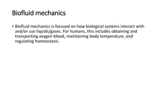 Introduction to biofluid mechanics | PPTX