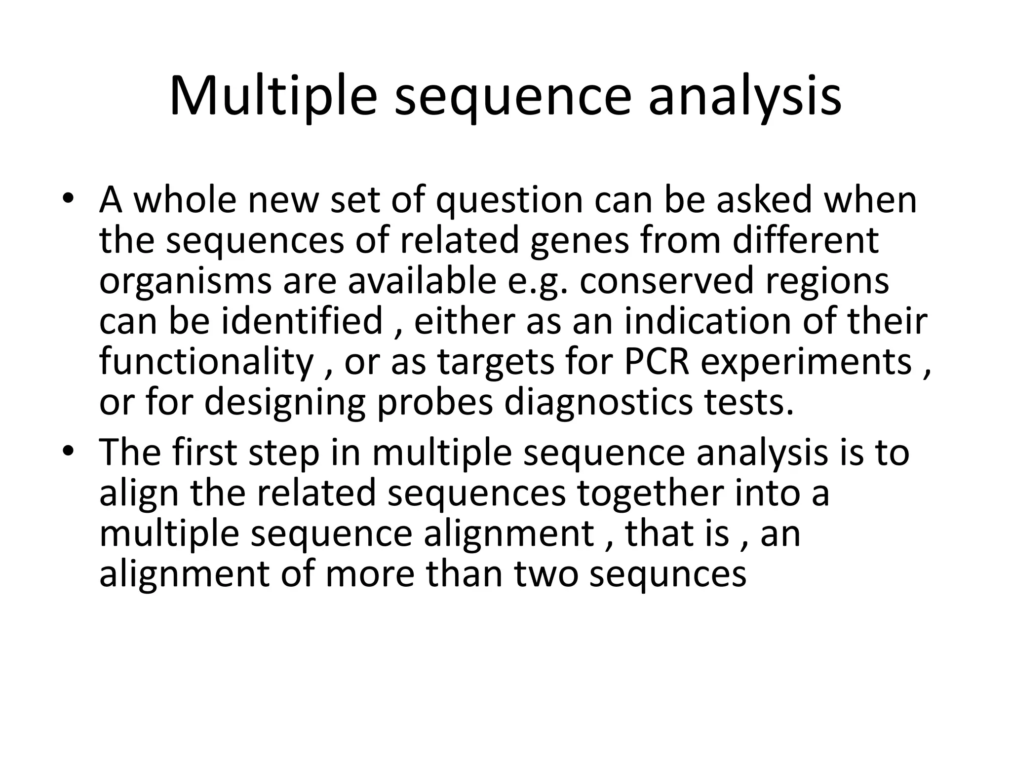 Introduction to bioinformatics | PPTX | Biological Sciences | Science
