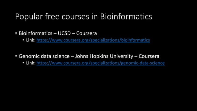 Introduction to bioinformatics.pptx | Free Download