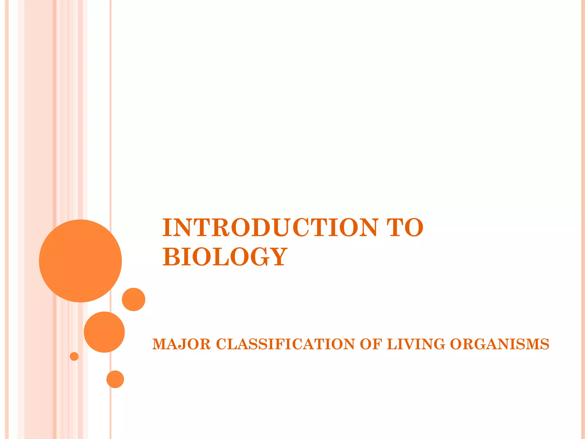 Introduction to biology | PPT