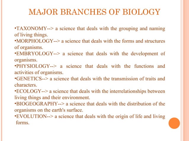 Introduction to biology | PPT | Biological Sciences | Science