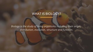 Introduction to biology | PPTX