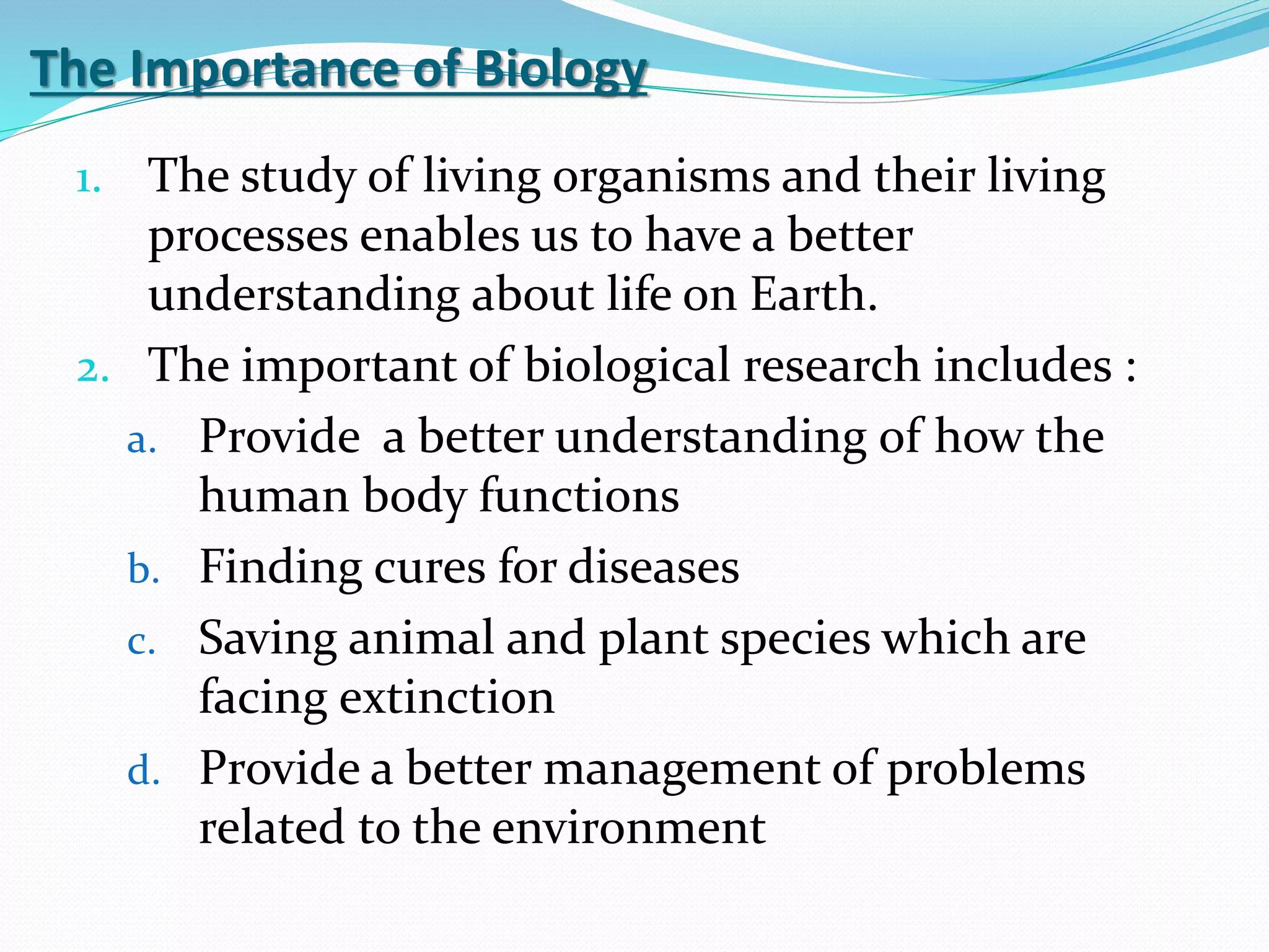Introduction to biology | PPT