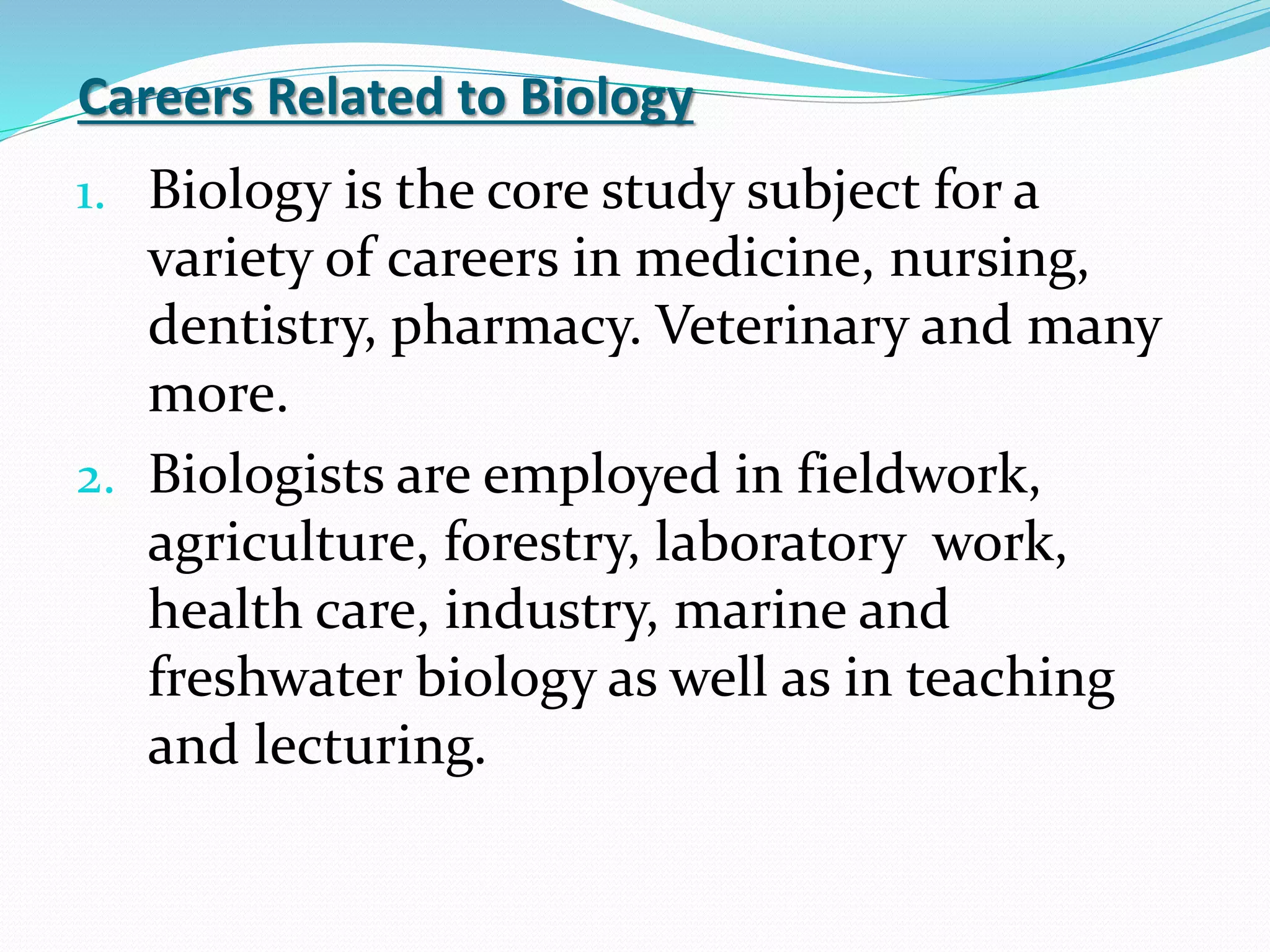 Introduction to biology | PPT