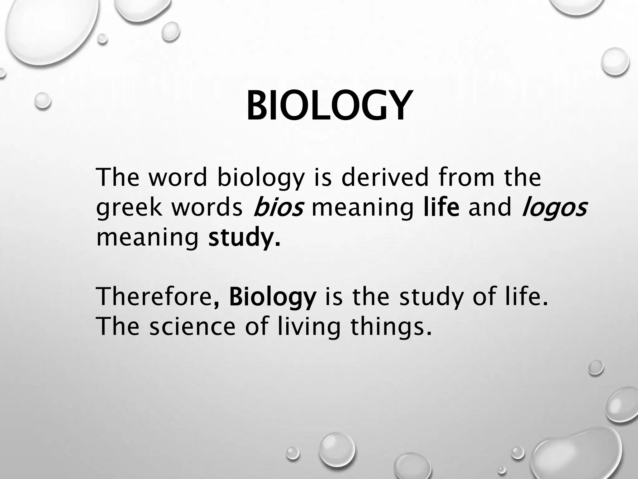 Introduction to Biology | PPT