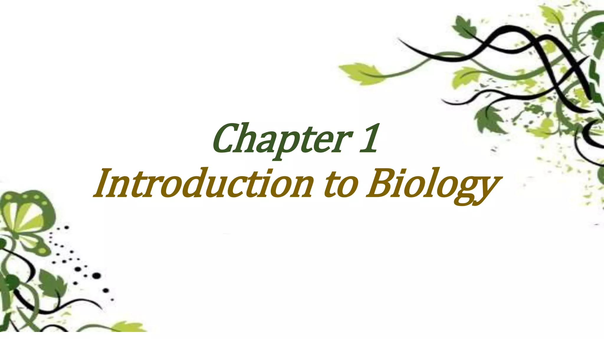 Introduction to biology | PPTX