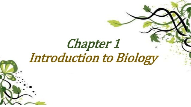 Introduction to biology | PPT
