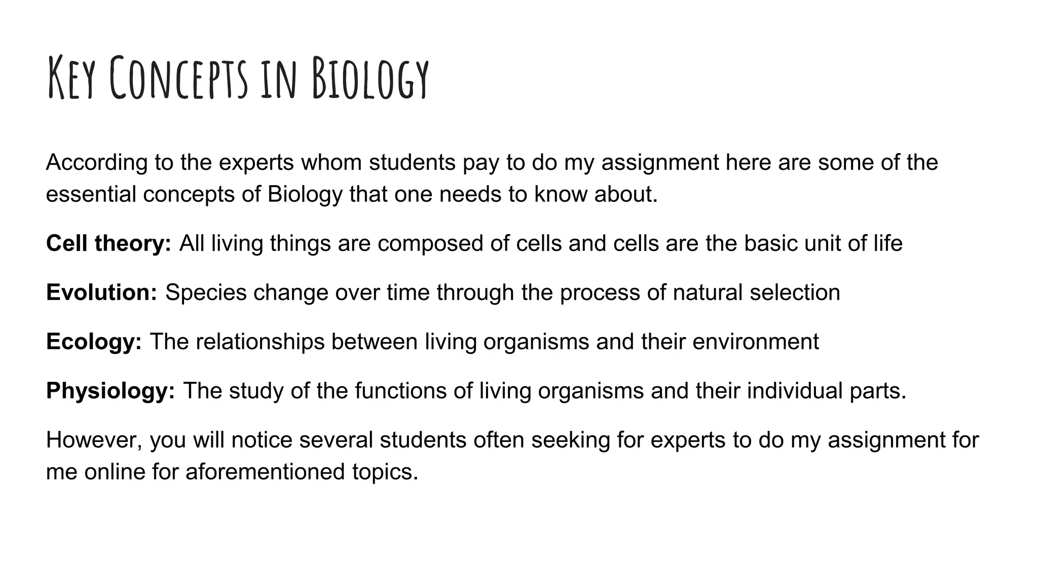 Introduction to Biology | PPTX