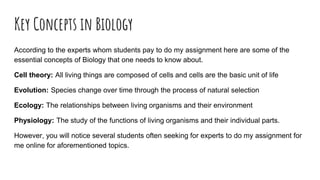Introduction to Biology | PPTX
