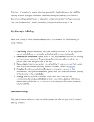 Intr Introduction to Biology: Exploring the Diversity of Life | PDF ...