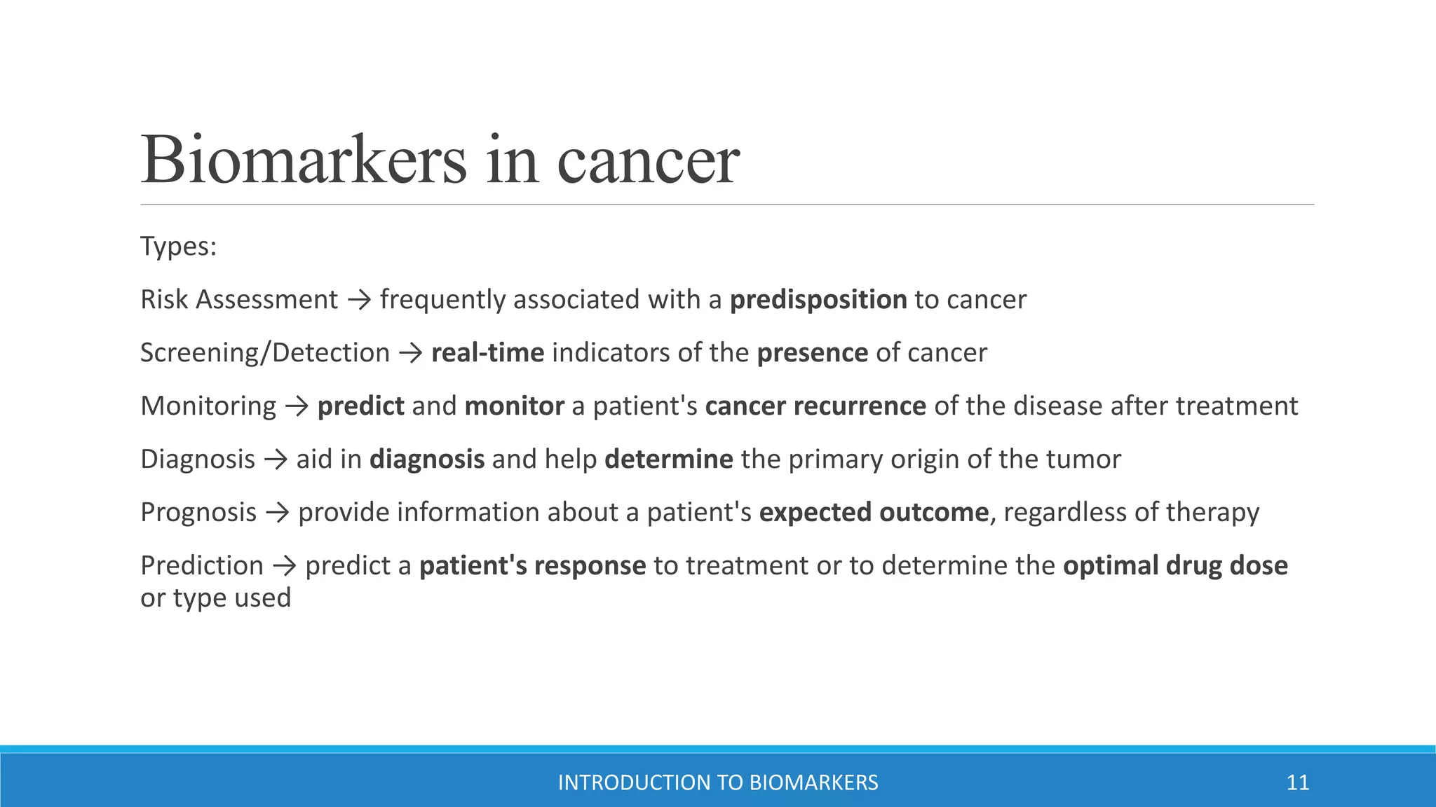 Introduction to biomarkers | PDF