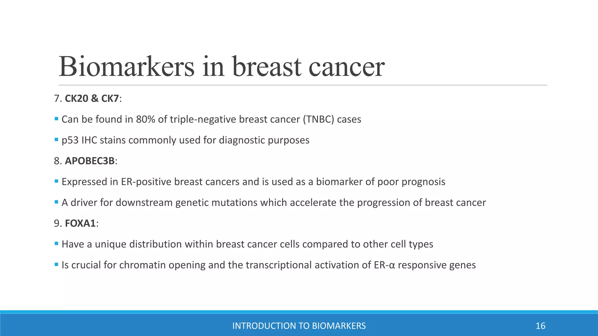 Introduction to biomarkers | PDF