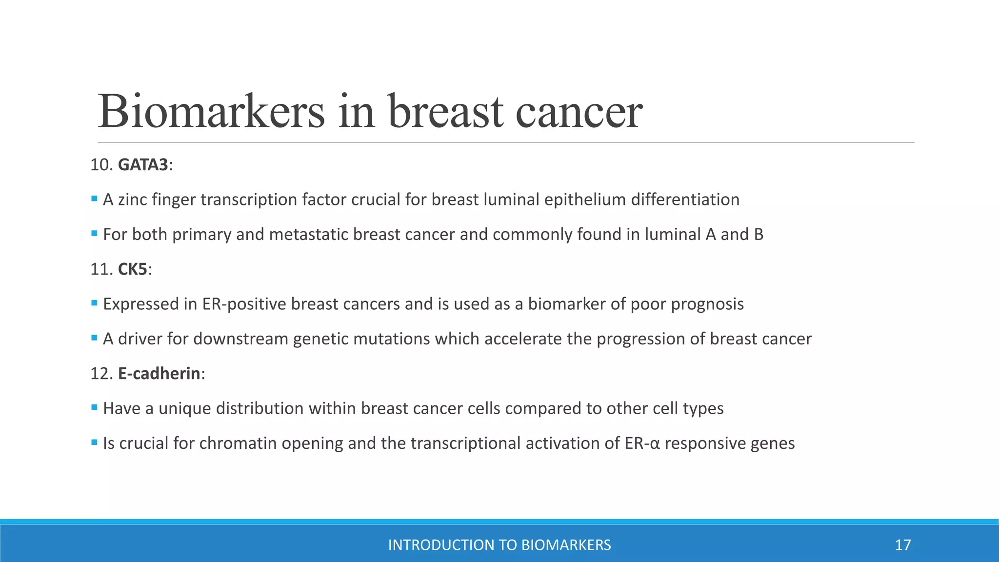 Introduction to biomarkers | PDF