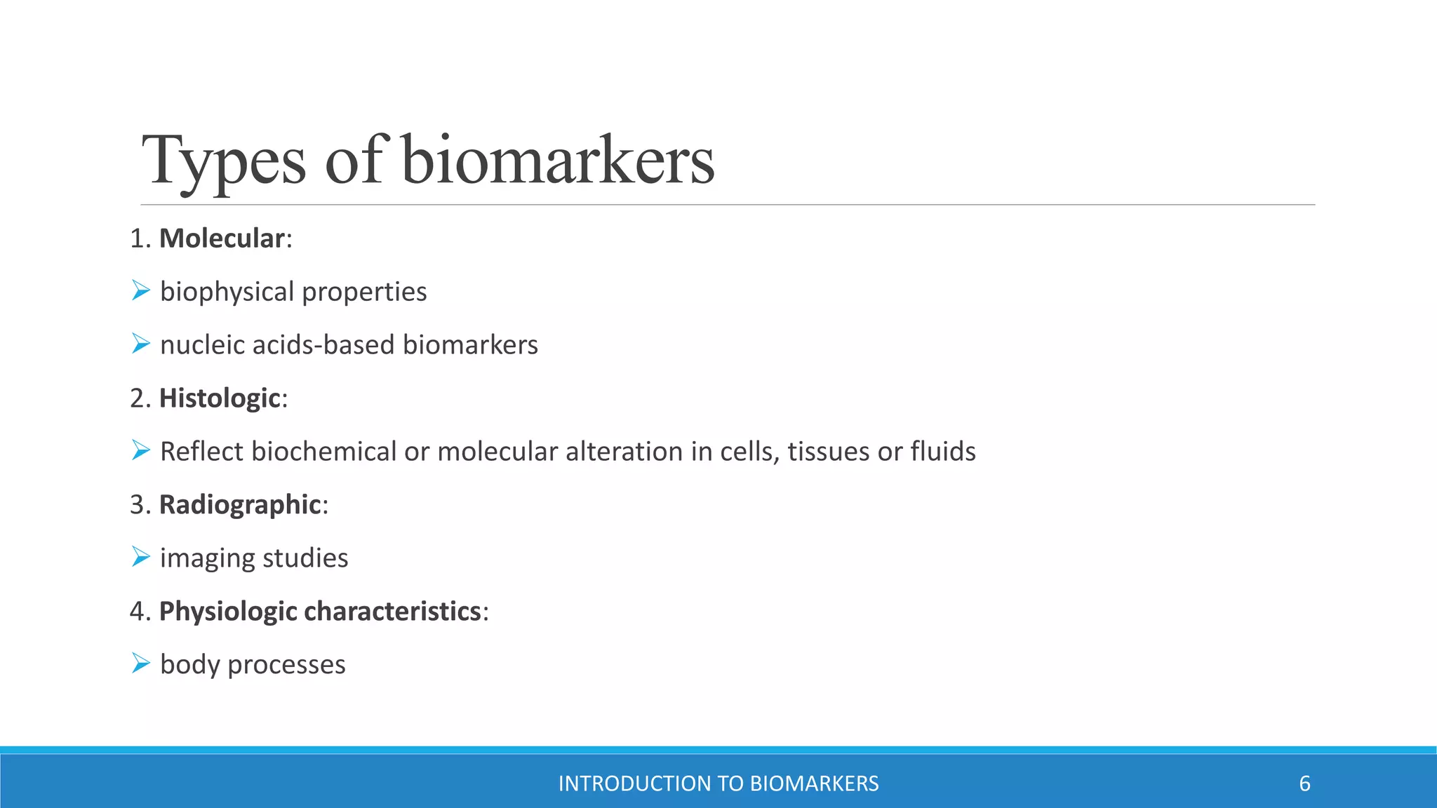 Introduction to biomarkers | PDF