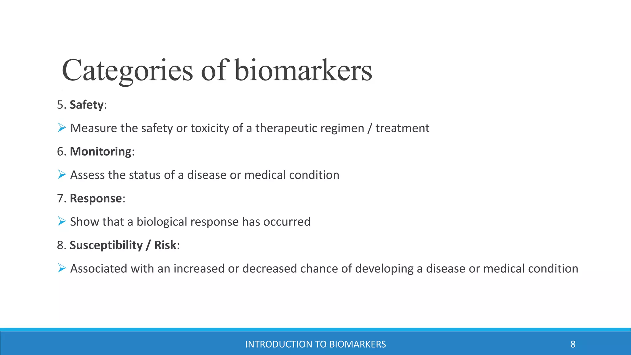 Introduction to biomarkers | PDF