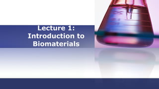 Introduction to Biomaterials.ppt teknik elektro | PPT | Bone and Joint ...