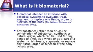 Introduction to Biomaterials.ppt teknik elektro | PPT