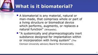 Introduction to Biomaterials.ppt teknik elektro | PPT